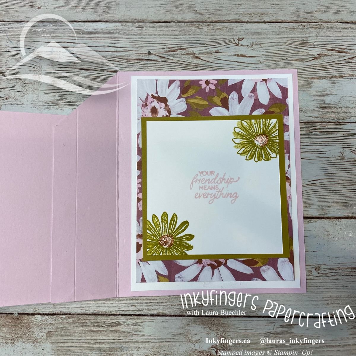 Tutorial: Floating Tiered Side Card Inkyfingers Papercrafting