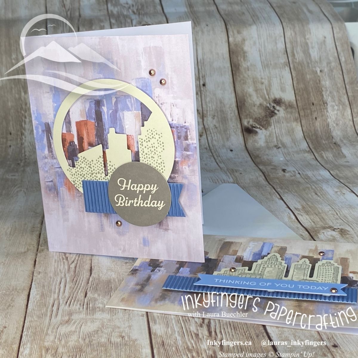 Video Tutorial: Masculine Cards with City Sights Kit Inkyfingers ...